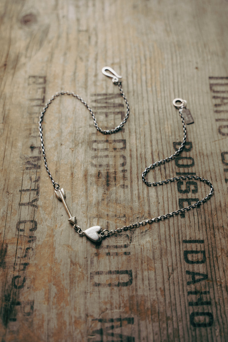 Aim True Necklace -- Sterling and Bronze – The Noisy Plume